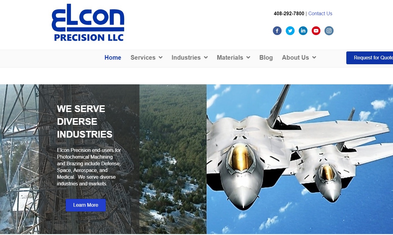 Elcon Precision LLC | Metal Etching